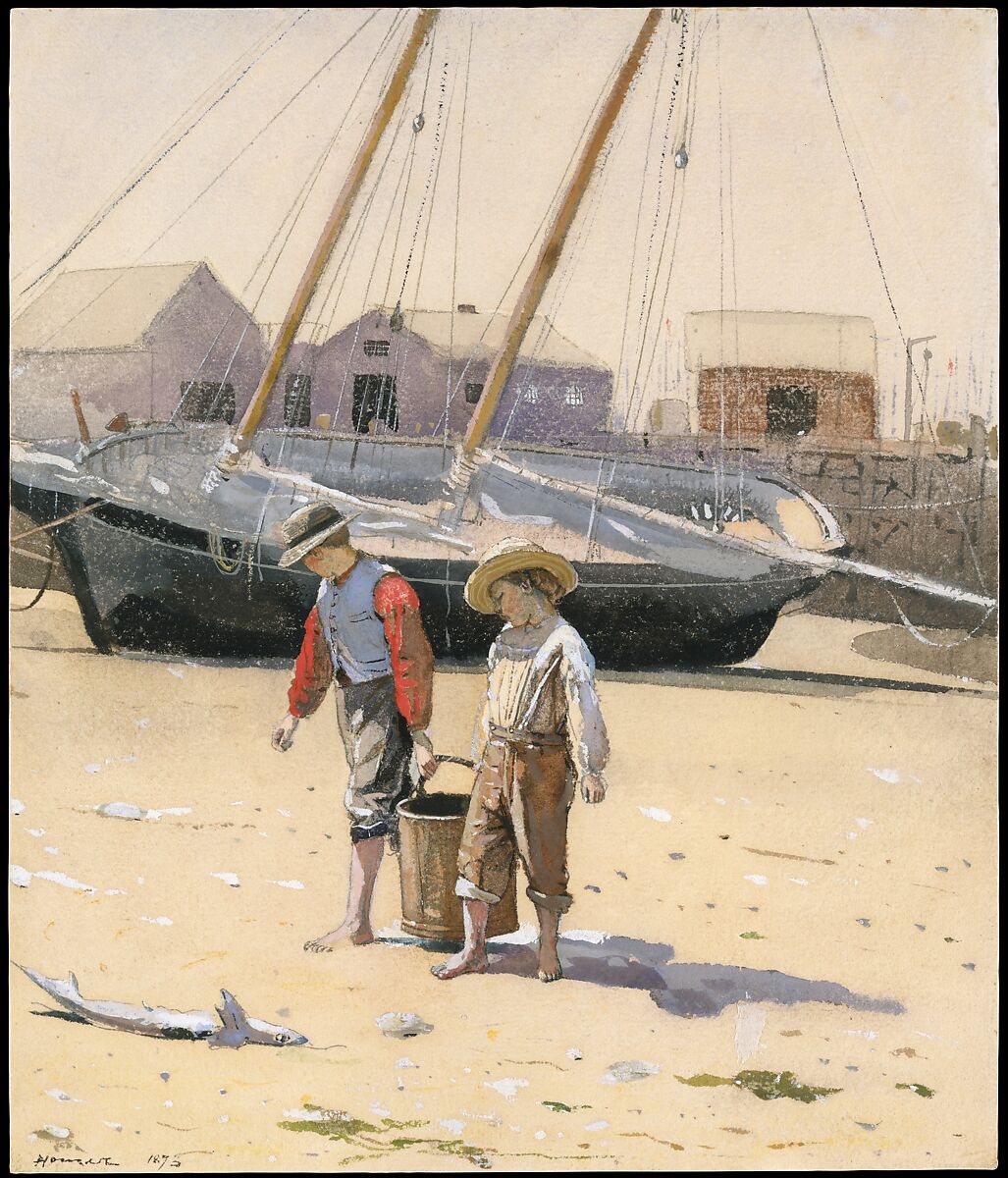 Winslow Homer A Basket Of Clams American The Metropolitan Museum