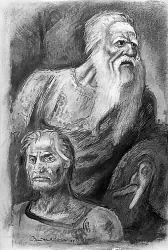 Boardman Robinson | Lear and the Fool on the Heath | American | The ...