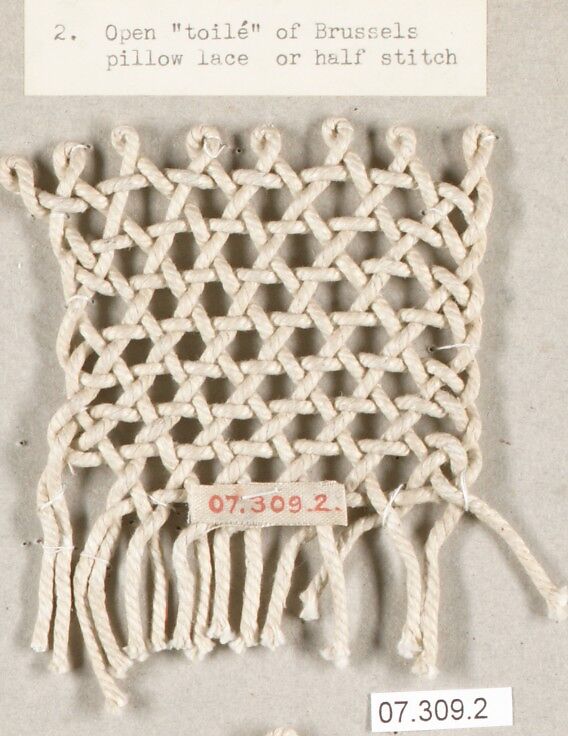 Example of lace stitch | Italian | The Metropolitan Museum of Art