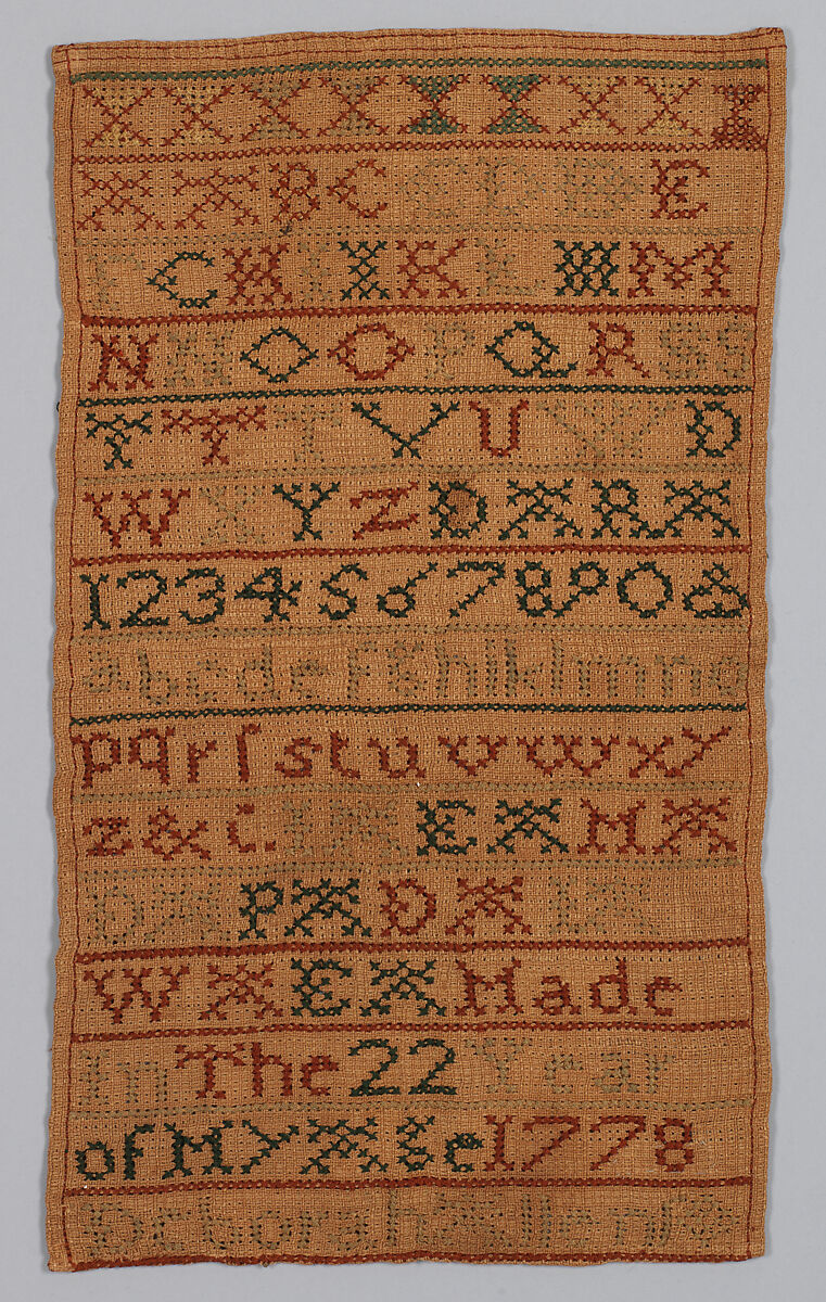 Sampler - British - The Metropolitan Museum of Art