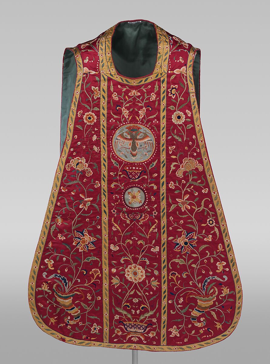 Chasuble | China, for European, possibly Spanish, market | The ...