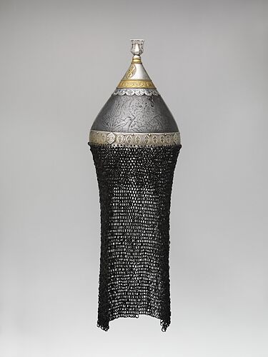 Turban Helmet | Turkish, in the style of Turkman armor | The ...
