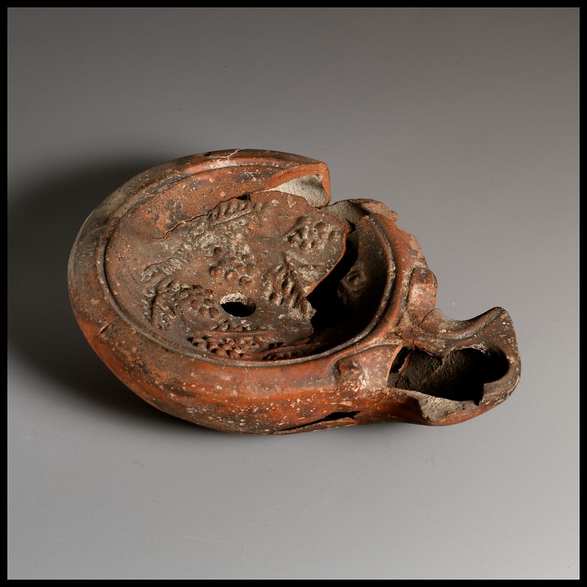 Terracotta oil lamp | Roman, Cnidian | Early Imperial | The ...