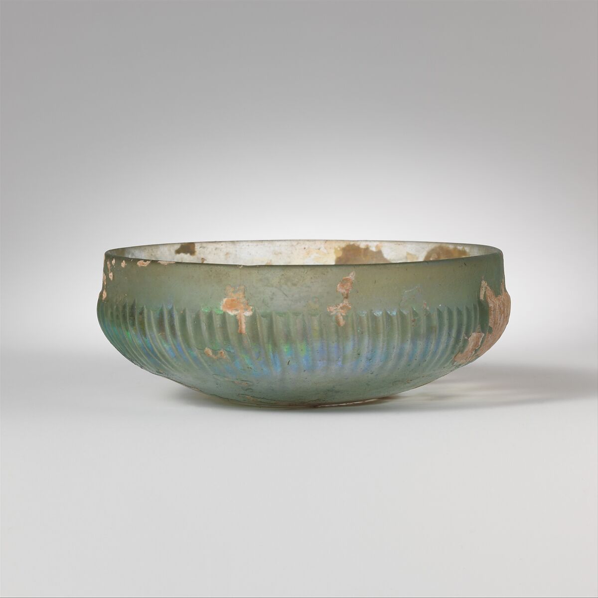 Glass ribbed bowl - Roman - Early Imperial - The Metropolitan Museum of Art