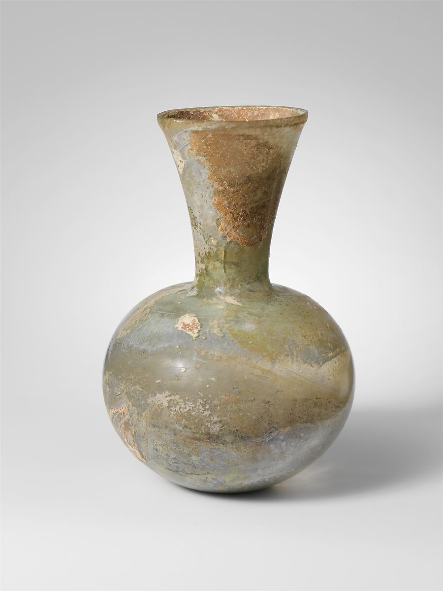 Glass bottle | Roman | Late Imperial | The Metropolitan Museum of Art