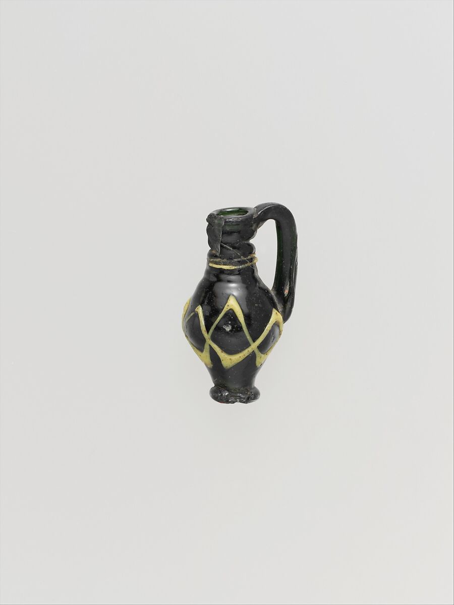 Glass pendant in the form of a miniature jug - Roman - Late Imperial ...