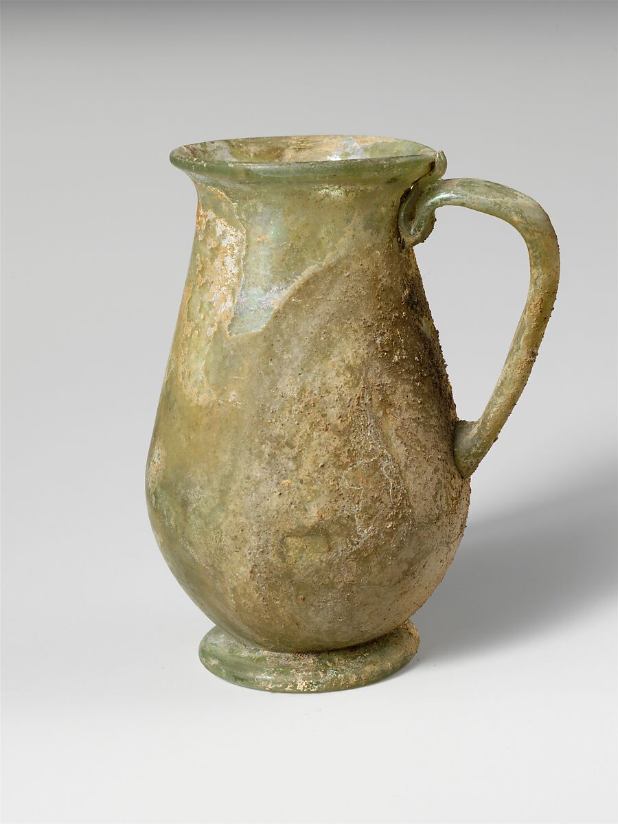 Glass one-handled beaker | Roman | Late Imperial | The Metropolitan ...