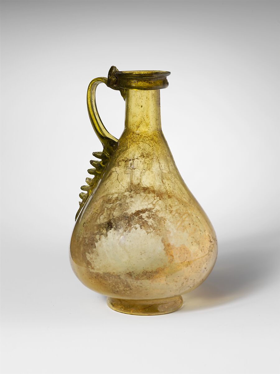 Glass one-handled bottle - Roman - Early to Mid Imperial - The ...