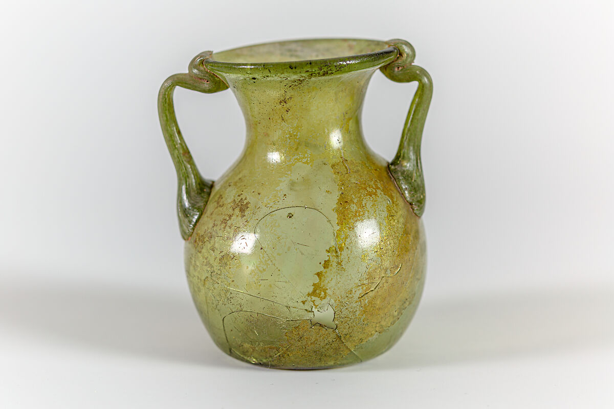 Glass two-handled jar - Roman - Late Imperial - The Metropolitan Museum ...
