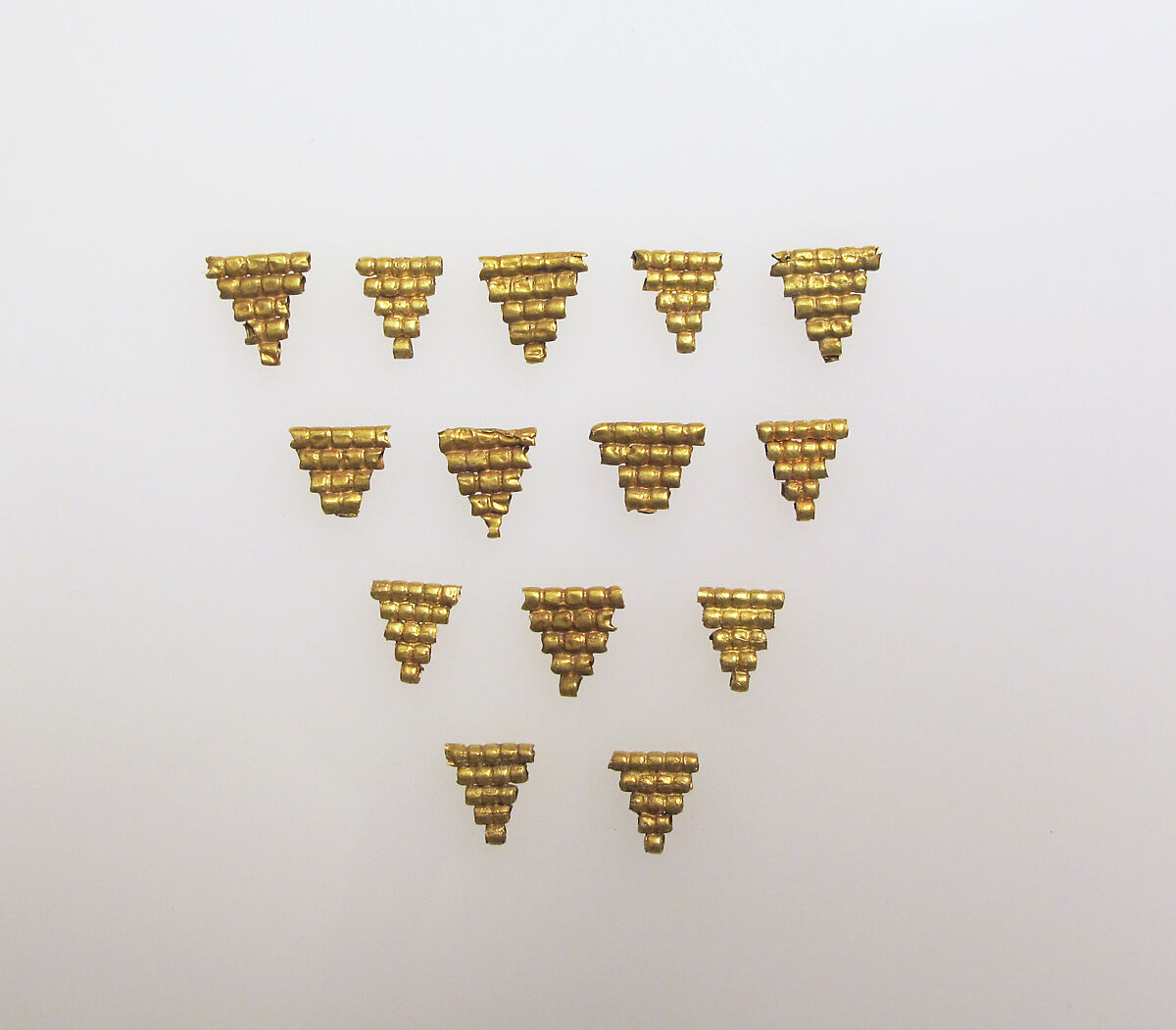Bead ornaments, triangular, 14 - Greek - Late Classical - The ...