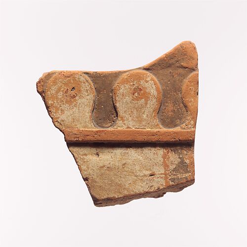 Fragment of a terracotta architectural tile | Lydian | Archaic | The ...