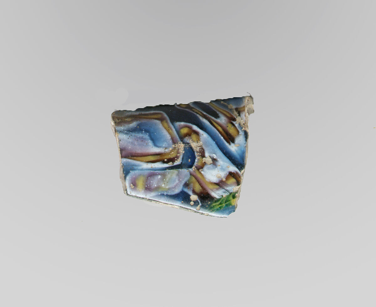 Glass mosaic carinated bowl fragment - Roman - Early Imperial - The ...