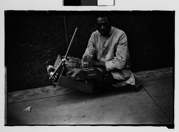 Walker Evans - [Legless Man in Dolly on Street, New Orleans, Louisiana ...