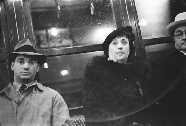 Walker Evans - [Three 35mm Film Frames: Subway Passengers, New York ...