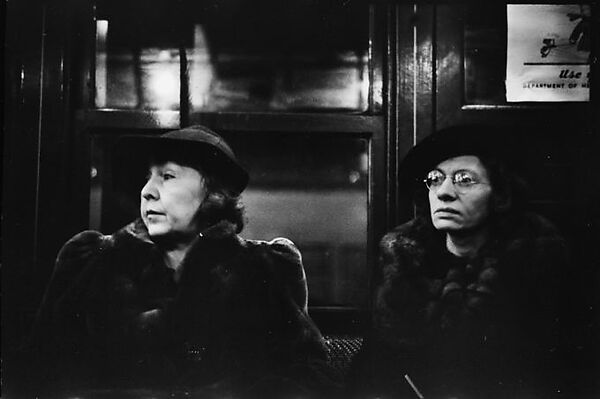 Walker Evans - [Five 35mm Film Frames: Subway Passengers, New York City ...