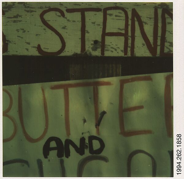 Walker Evans - [Detail of Roadside Signs: Fruit and Vegetable Stand ...