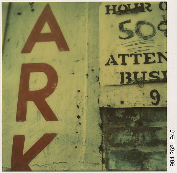 Walker Evans | [Sign: "ARK"] | The Metropolitan Museum of Art