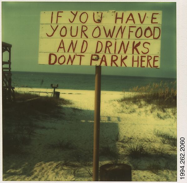 Walker Evans - [Beachside Sign, Destin, Florida] - The Metropolitan ...