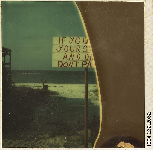 Walker Evans - [Beachside Sign, Destin, Florida] - The Metropolitan ...