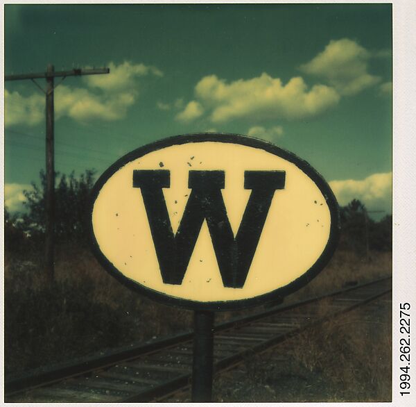 Walker Evans | [Railroad Sign: "W"] | The Metropolitan Museum of Art