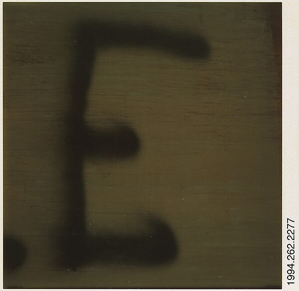 Walker Evans | [Detail of Sign: Spray-Painted "E"] | The Metropolitan ...