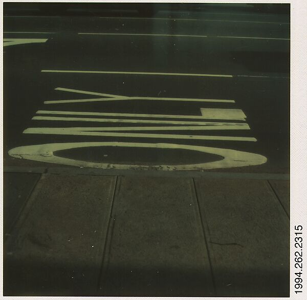 Walker Evans - [Street Lettering on Pavement: "ONLY"] - The ...
