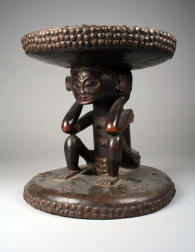 Prestige Stool: Mother and Child Caryatid | Chokwe peoples | The ...