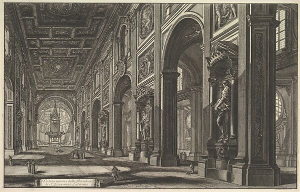 Giovanni Battista Piranesi | S. Giovanni in Laterano, main façade, with ...