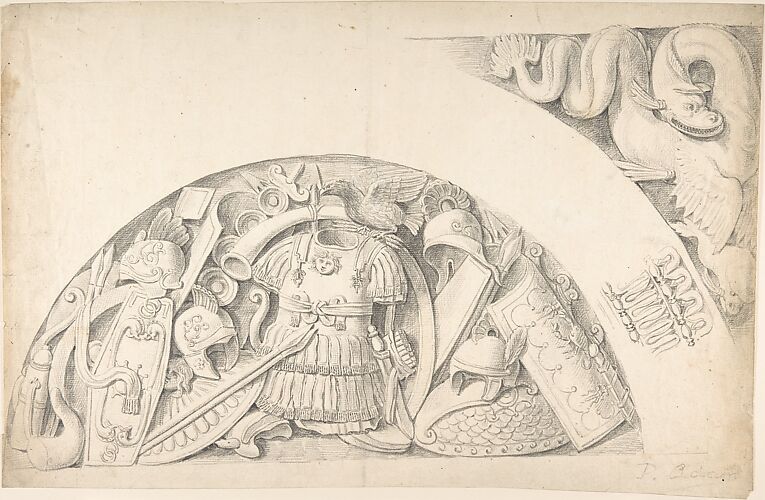 Attributed to Thomas Hardwick | Classical Design Element with Leaves ...