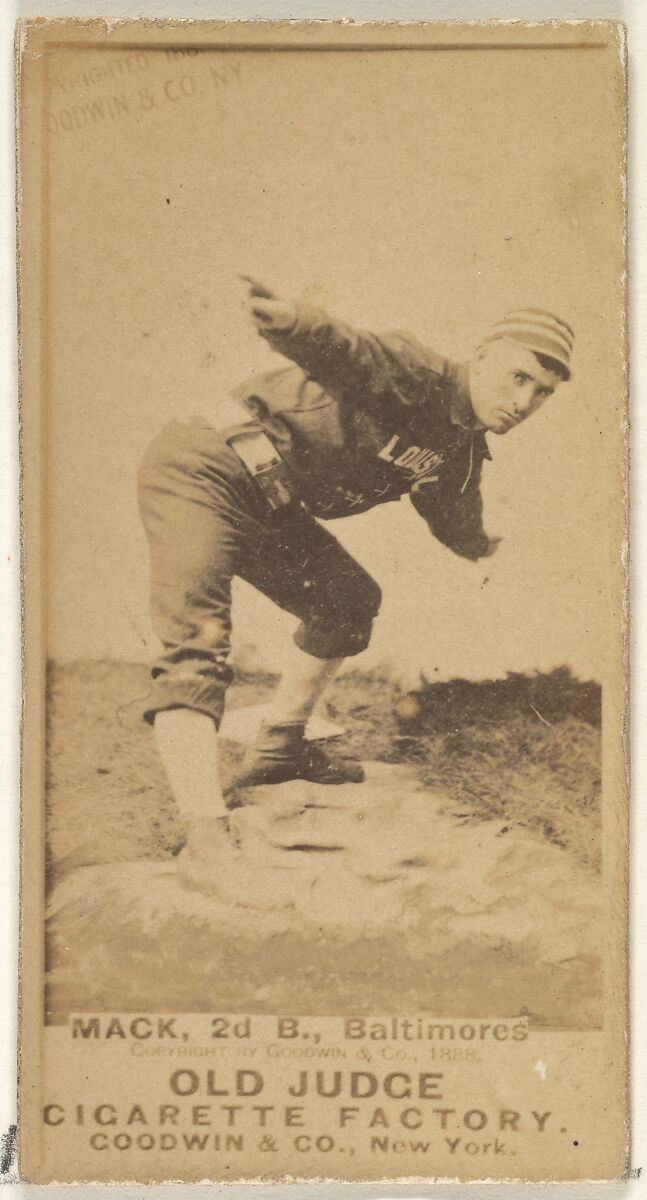 Issued by Goodwin & Company | Mack, 2nd Base, Baltimore Orioles, from ...