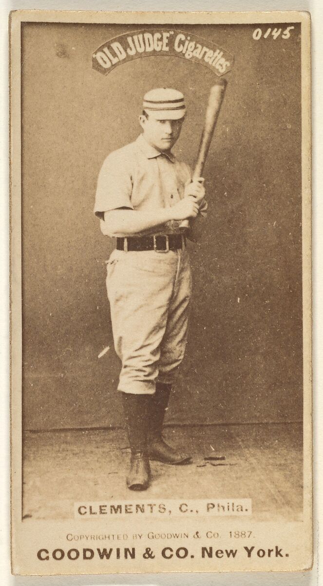 Issued by Goodwin & Company - John J. "Jack" Clements, Catcher ...