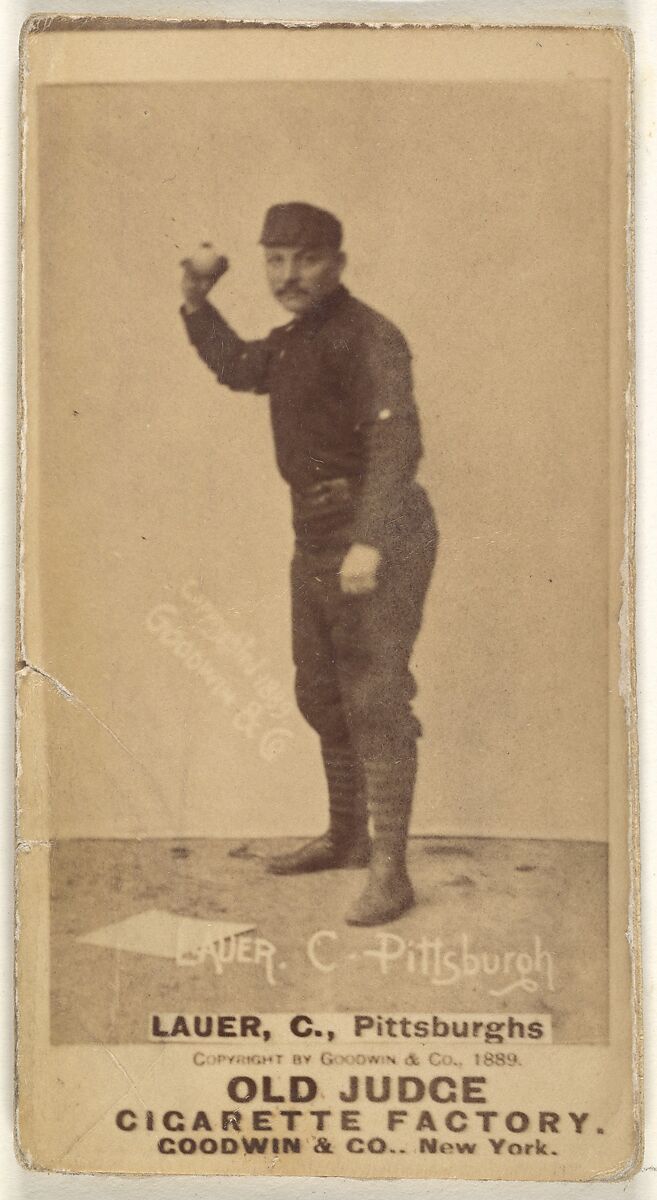 Issued by Goodwin & Company | Chuck Lauer, Catcher, Pittsburgh, from ...