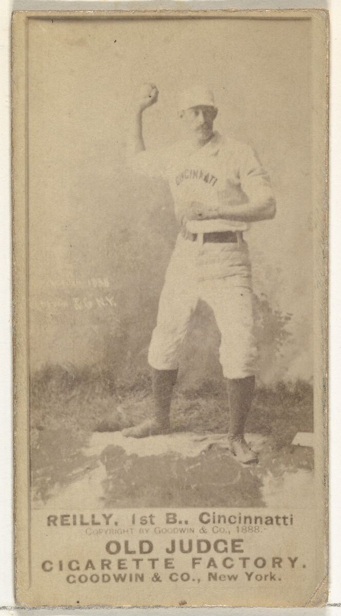 Issued by Goodwin & Company - John Good "Long John" Reilly, 1st Base ...