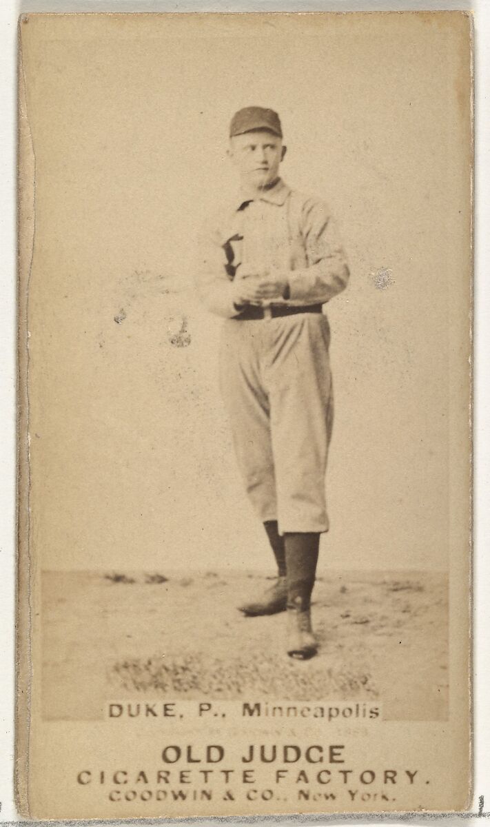 Issued by Goodwin & Company | Martin F. "Duck" Duke, Pitcher ...