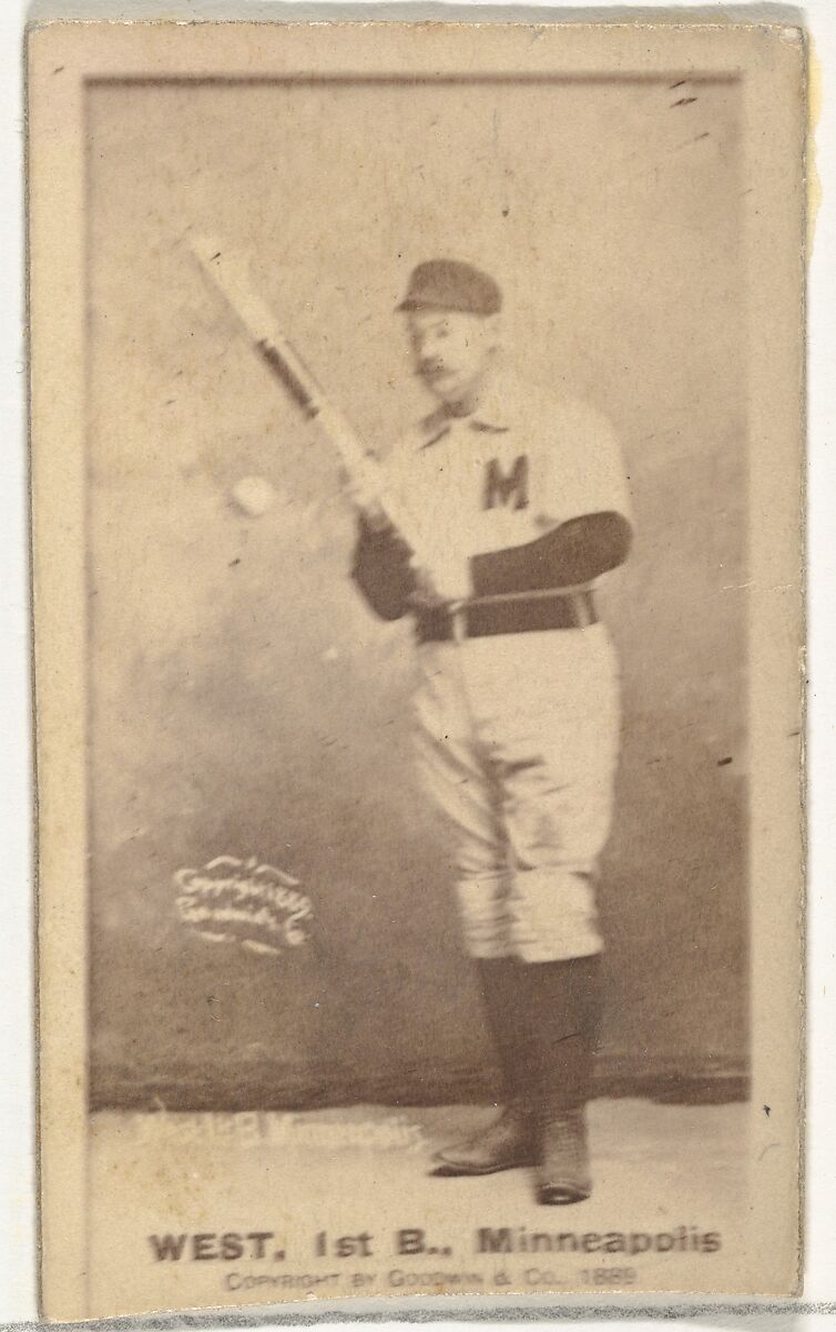 Issued by Goodwin & Company - Milton Douglas "Buck" West, 1st Base ...