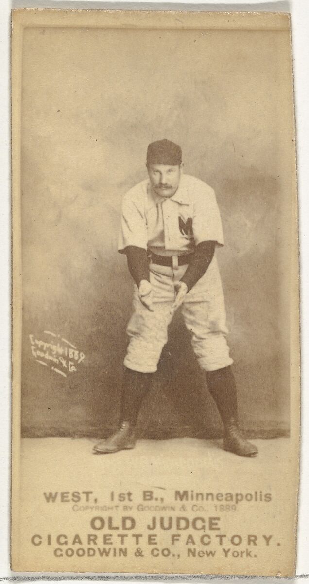 Issued by Goodwin & Company - Milton Douglas "Buck" West, 1st Base ...