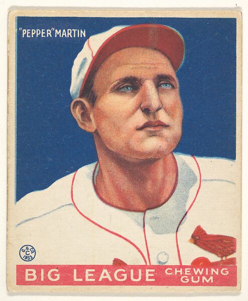 Goudey Gum Company | John (Pepper) Martin, St. Louis Cardinals, from ...