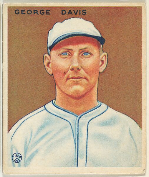 Goudey Gum Company | George Davis, New York Giants, from the Goudey Gum ...
