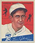 Goudey Gum Company - Gordan (Mickey) Cochrane, Manager, Detroit Tigers ...