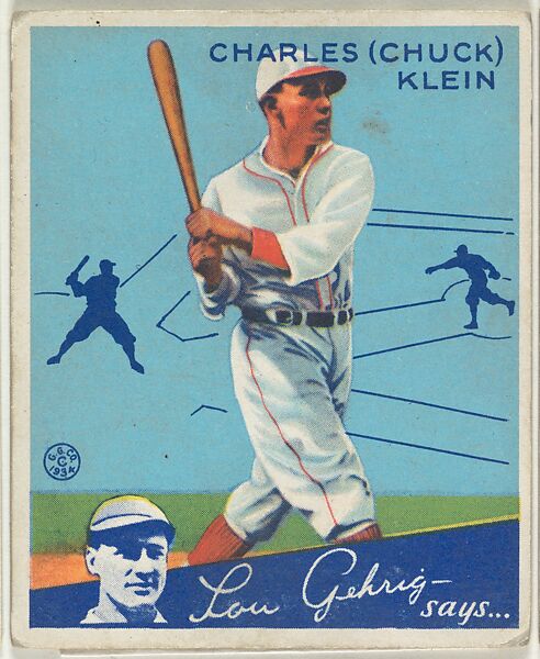 Goudey Gum Company | Charles (Chuck) Klein, Chicago Cubs | The ...