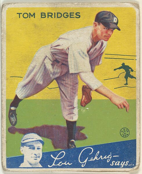 Goudey Gum Company | Tom Bridges, Detroit Tigers | The Metropolitan ...