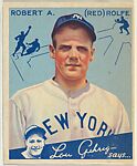 Goudey Gum Company | Robert A. (Red) Rolfe, New York Yankees | The ...