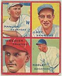 Goudey Gum Company - Manush, Senators; Lary, Senators; M.Weaver ...