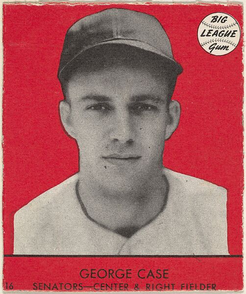Goudey Gum Company | George Case, Senators, Center & Right Fielder ...