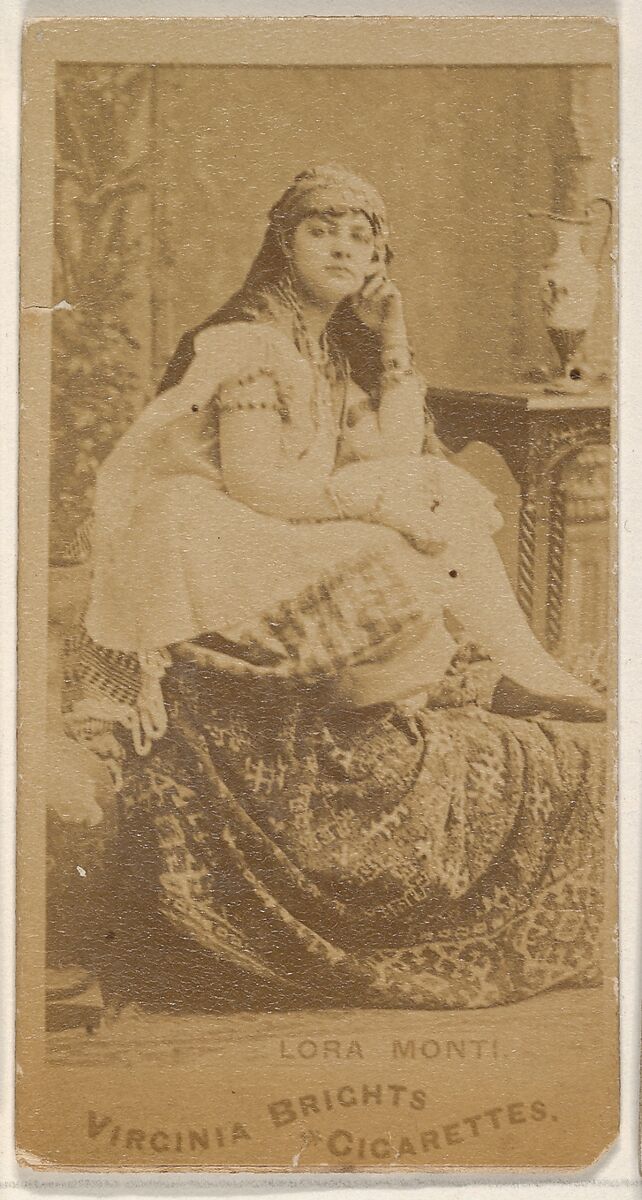 Issued by Allen & Ginter - Lora Monti, from the Actors and Actresses ...