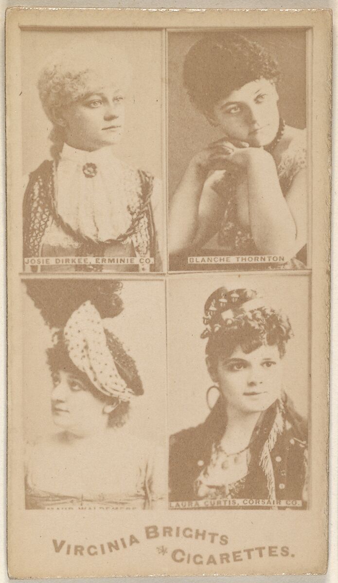 Issued by Allen & Ginter | Josie Dirkee, Erminie Co./ Blanche Thornton ...