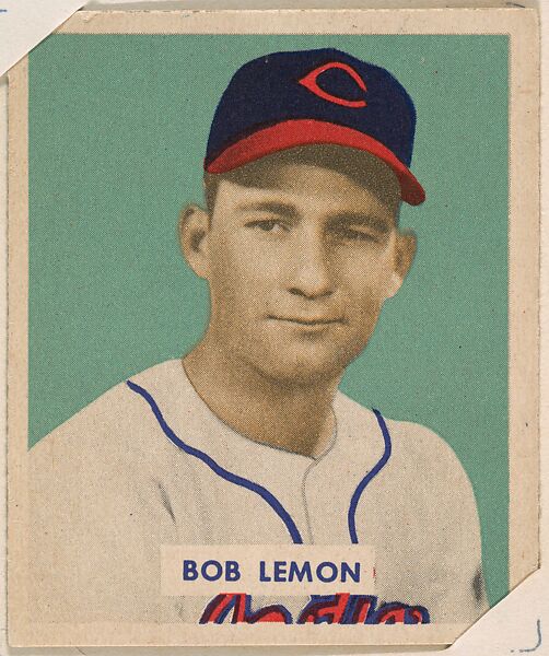 Bowman Gum Company - Bob Lemon, part of the 1949 Bowman Baseball series ...