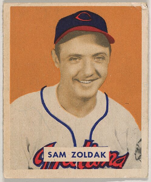 Bowman Gum Company - Sam Zoldak, part of the 1949 Bowman Baseball ...