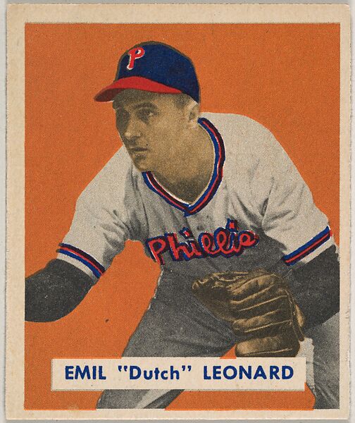 Bowman Gum Company - Emil "Dutch" Leonard, part of the 1949 Bowman ...
