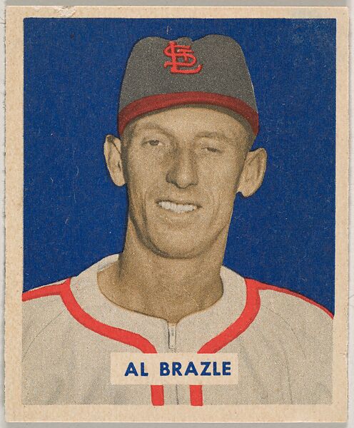 Bowman Gum Company - Al Brazle (blue background), part of the 1949 ...